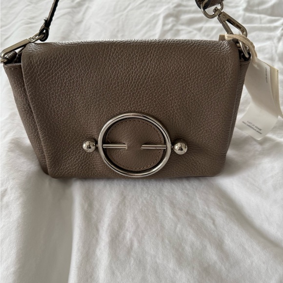 Mathilde C | Bags | Mathilde C Taupe Italian Leather Crossbody Bag ...